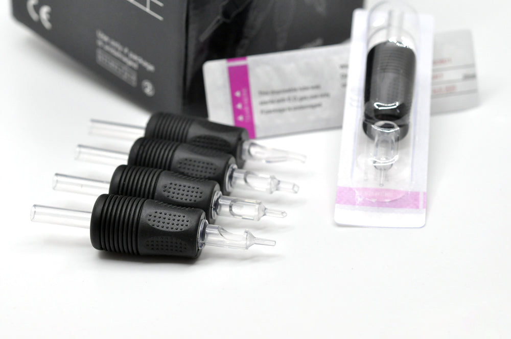 Hex Tattoo Disposable Tubes 1-inch Soft Silicone Tubes with Clear Long ...